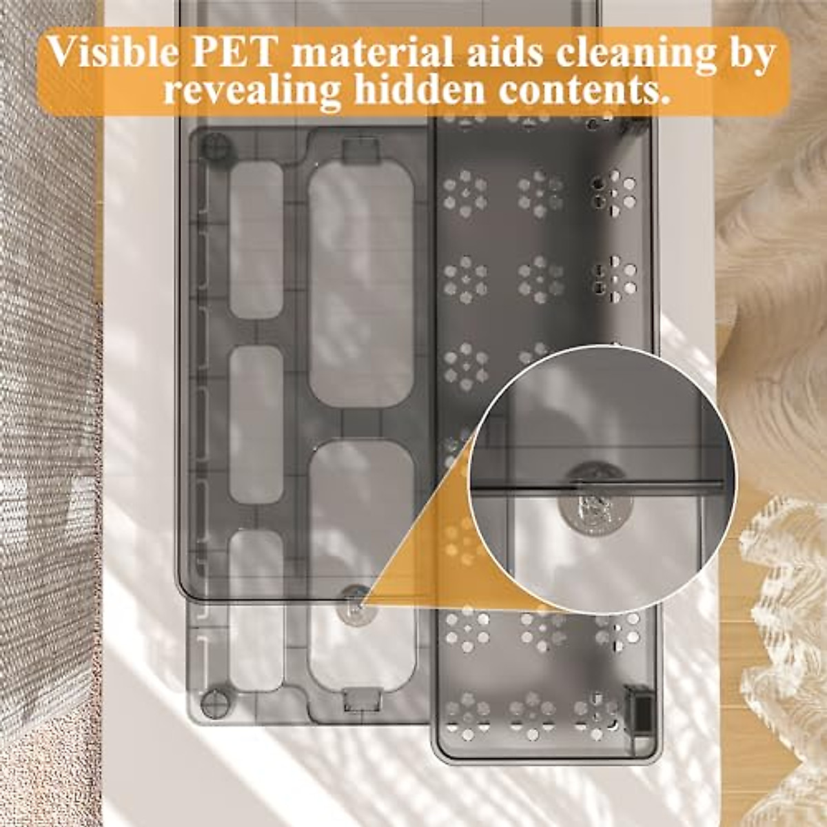 Fowooyeen Under Sink Organizer Storage: Kitchen Sink Organizer Pull Out 2-Tier Sliding Basket Drawer, Multi-Purpose Storage Shelf for Kitchen Bathroom (Black, 1 Pack)