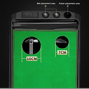 cghhome Golf mat, Indoor Golf Putting Practice, Home Simulation Turf Golf Training Blanket, Portable Mini Set, All-Round Electric Ball Return, Professional Golf Practice Equipment (Color : 2, Size :