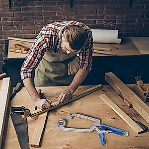 DRAGONITE Heavy Duty C Clamp, Vise Grip Locking Pliers With Swivel Pads, 18 Inch Face Clamp for Woodworking, Welding and Pocket Hole Joinery, 2 Piece