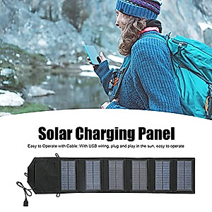 10.5W 5-6V Foldable Solar Charging Panel Crystalline Silicon Portable Charger USB Interface Solar Generator for Mobile Digital Devices