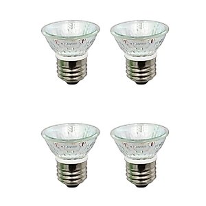 Anyray (4)-Bulbs HR16 120V 35W E27/ E26 MR-16 35 Watt JDR C Halogen Bulb Lamp FMW Flood with Lens A1876Y