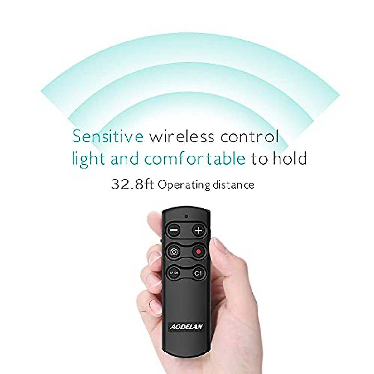 AODELAN Camera Remote Control Remote Shutter Commander for Sony ZV-E10,FX3,A1,a6100, a6400, a6600, a7C, a7 III, a7R III, a7R IV, a9, a9 II, DSC-RX0 II, DSC-RX100 VII, ZV-1; Replace Sony RMT-P1BT
