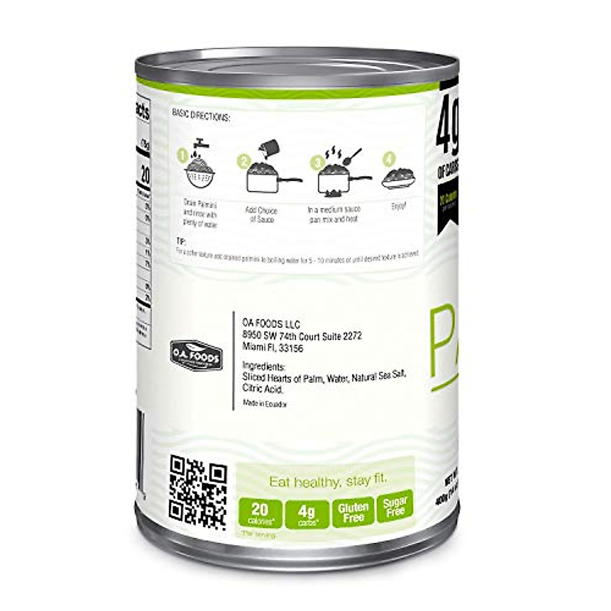 Palmini Linguine Pasta | Low-Carb, Low-Calorie Hearts of Palm Pasta | Keto, Gluten Free, Vegan, Non-GMO | As seen on Shark Tank | (14 Ounce - Pack of 6)