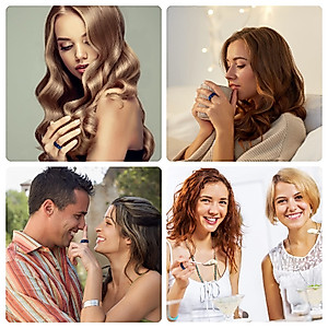 GonBeTexti Acrylic Rings for Women and Girls, Stylish, Shining, Colorful And Luxurious Rings. (Sapphire Blue, 9)