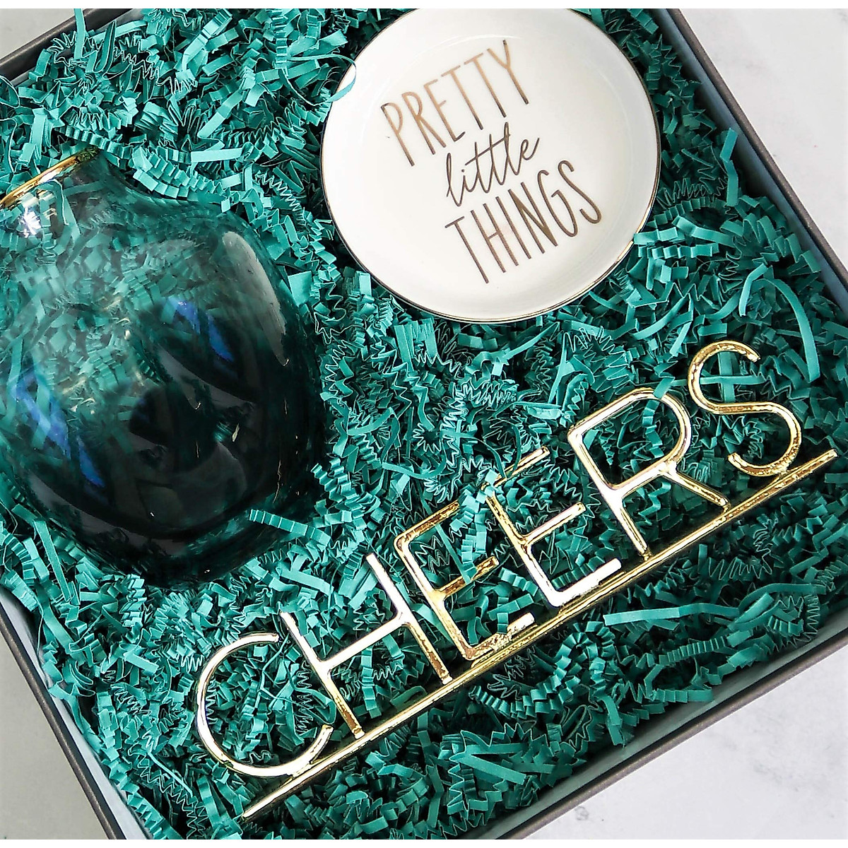 MagicWater Supply Crinkle Cut Paper Shred Filler (2 LB) for Gift Wrapping & Basket Filling - Teal