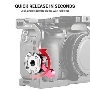SmallRig Quick Release Rosette Mount, Rosette to NATO Clamp Adapter for Rosette Handle Grip for Arri Standard, DIY Camera Rig - 2046