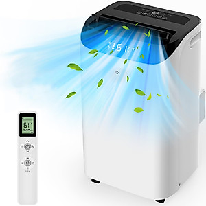 Humhold 12000 BTU Portable Air Conditioners with Remote Control, 3-in-1 Free Standing Cooling AC Unit with Fan & Dehumidifier, Cools Room up to 500 sq.ft, Smart/Sleep Mode,Auto Swing