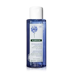 Klorane - Waterproof Eye Makeup Remover With Organically Farmed Cornflower - Sensitive Skin Approved -Fragrance Free & Paraben-Free - Vegan - 3.4 fl. oz.