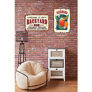 OSONA Country Roads Take Me Home to The Place I Belong Retro Look Iron 8X12 Inch Decoration Art Sign for Home Kitchen Bathroom Farm Garden Garage Inspirational Quotes Wall Decor