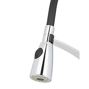 Ancona AN-4107 Palermo Pull Down Bar Kitchen Faucet in Polished Chrome and Black