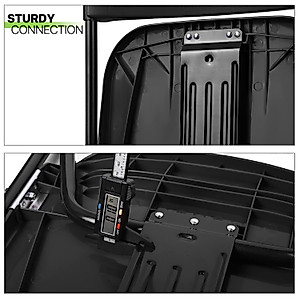 Magshion Plastic Folding Chairs 10 Pack Foldable Dinning Chairs for Wedding Parties Event Outdoor Indoor Lightweight Chair 330lb Capacity, Black