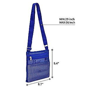 GreenPine USPECLARE Heavy Duty Semi-Transparent Mesh Purse, See Through Mesh Crossbody Bag