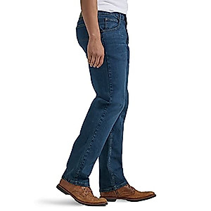 Wrangler Authentics Men's Classic 5-Pocket Relaxed Fit Flex Jean Military Blue Flex 58W x 30L