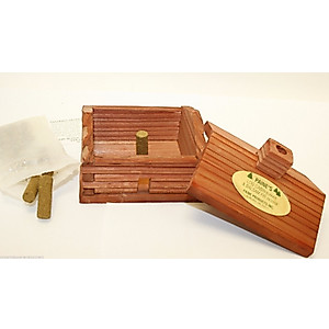 Paine's Medium Log Cabin Incense Burner Comes with 10 Balsam fir logs