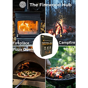 Fire Starter Cubes - 96 Pack | Long Burning Fire Starters for Campfires | Charcoal Starter Made from Wood Fibre and Wax | Up to 10 Minutes Burn Time