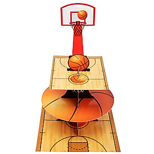 Basketball Party Decorations Cupcake Stands 3 Tier Basketball Party Supplies for Sports Themed Party Boys Birthday