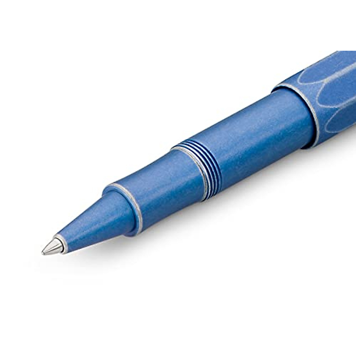 Kaweco AL SPORT Gel/Ballpoint Pen Stonewash Blue I Pen Including 0.7 mm Rollerball Pen Refill in Classic Design with Ceramic Ball I Premium Aluminium Gel Roller 13 cm