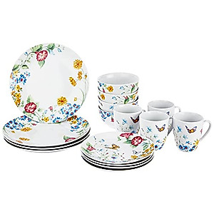 Pfaltzgraff 5184213 Annabelle Dinnerware Set, 16 Piece, Multicolored