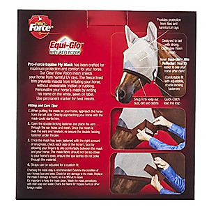 Pro-Force Equine Fly Mask | Horse Fly Mask with UV Protection | Adjustable Fit for Comfort | With Ears