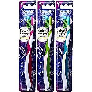 Oral-B Pro-Health Junior CrossAction Galaxy Toothbrush, Ages 6+, Soft - Pack of 3
