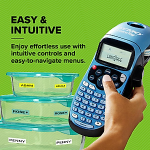 DYMO Label Maker, LetraTag 100H Handheld Label Maker, Easy-to-Use, 13 Character LCD Screen, Great for Home & Office Organization