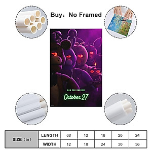 Anime Cartoon 2023 Movie Poster Cool Wall Decor Art Print Poster Suitable for Room Aesthetic - Matte Canvas Poster 12x18inch(30x45cm) Unframe-style