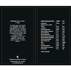 Copenhagen Grooming Sidekick (50 Days Supply) - Beard Growth Supplements - Beard Growth Pills w/Biotin - Vitamin Tablets for Facial Hair Growth for Men - Hair & Beard Vitamins Growth