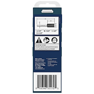 BOSCH 85252MC 1/2 In. x 2-1/2 In. Carbide-Tipped Double-Flute Straight Router Bit