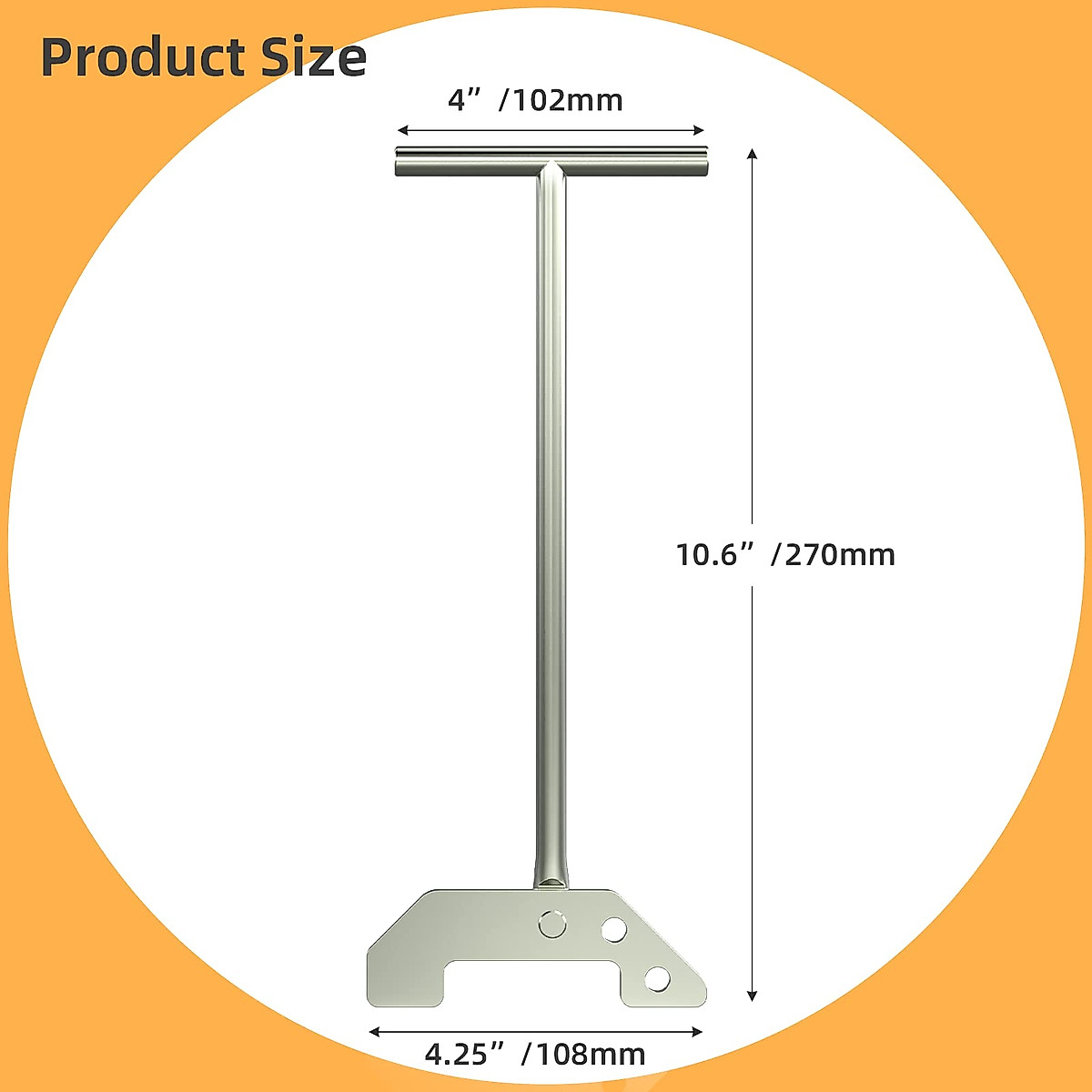 Garbage Disposer Unjamming Wrench,Garbage Disposal Wrench,Silver Garbage Disposal Wrench Tool,for Remove Unclog Kitchen Sink Clogging Above the Sink