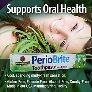 Nature's Answer Periobrite Toothpaste Coolmint | Natural Enamel Whitening | Great for Sensitive Teeth | Fresh Breath | Cavity Protection