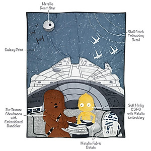 Lambs & Ivy Star Wars Signature Millennium Falcon 4-Piece Baby Crib Bedding Set