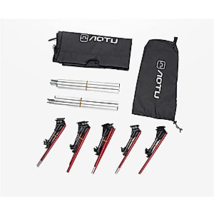 Sanshididi Extail Outdoor New Folding line Military Bed Ultra Light 7075 Aluminum Alloy Portable Camping Bed Quarter Bed AT6748 (Color : Black)