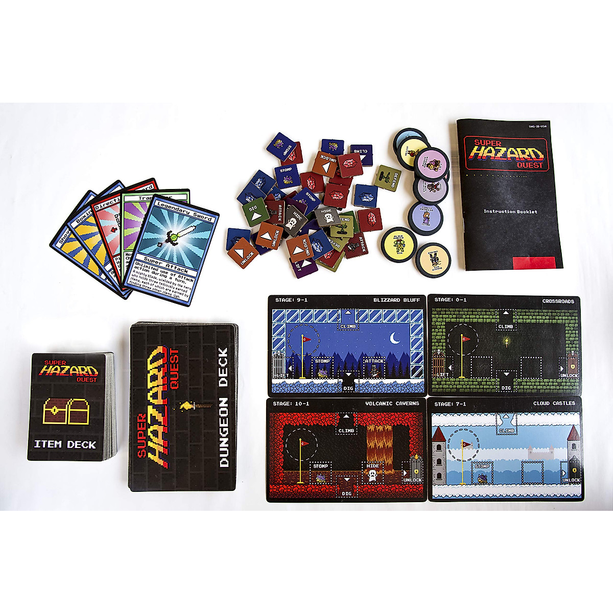 Super Hazard Quest - The Board-Game Played Like a Retro Pixel Video Game!