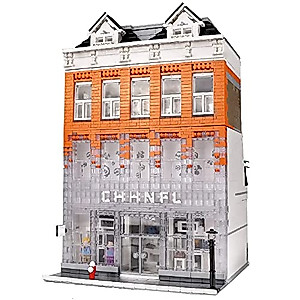 General Jim's Crystal Palace City Modular Building Blocks MOC 2 Floor Shopping Store 3804 Piece Building Blocks Bricks House Toy Building Set with All Accessories Shown for Teens and Adults
