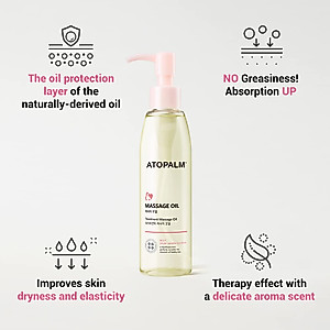 ATOPALM Maternity Care Massage Oil 4.0 Fl. Oz., 120ml | Pregnancy Skin Care Treatment | Moisturizing Stretch Marks Remover | Postpartum Skin Elasticity Improvement
