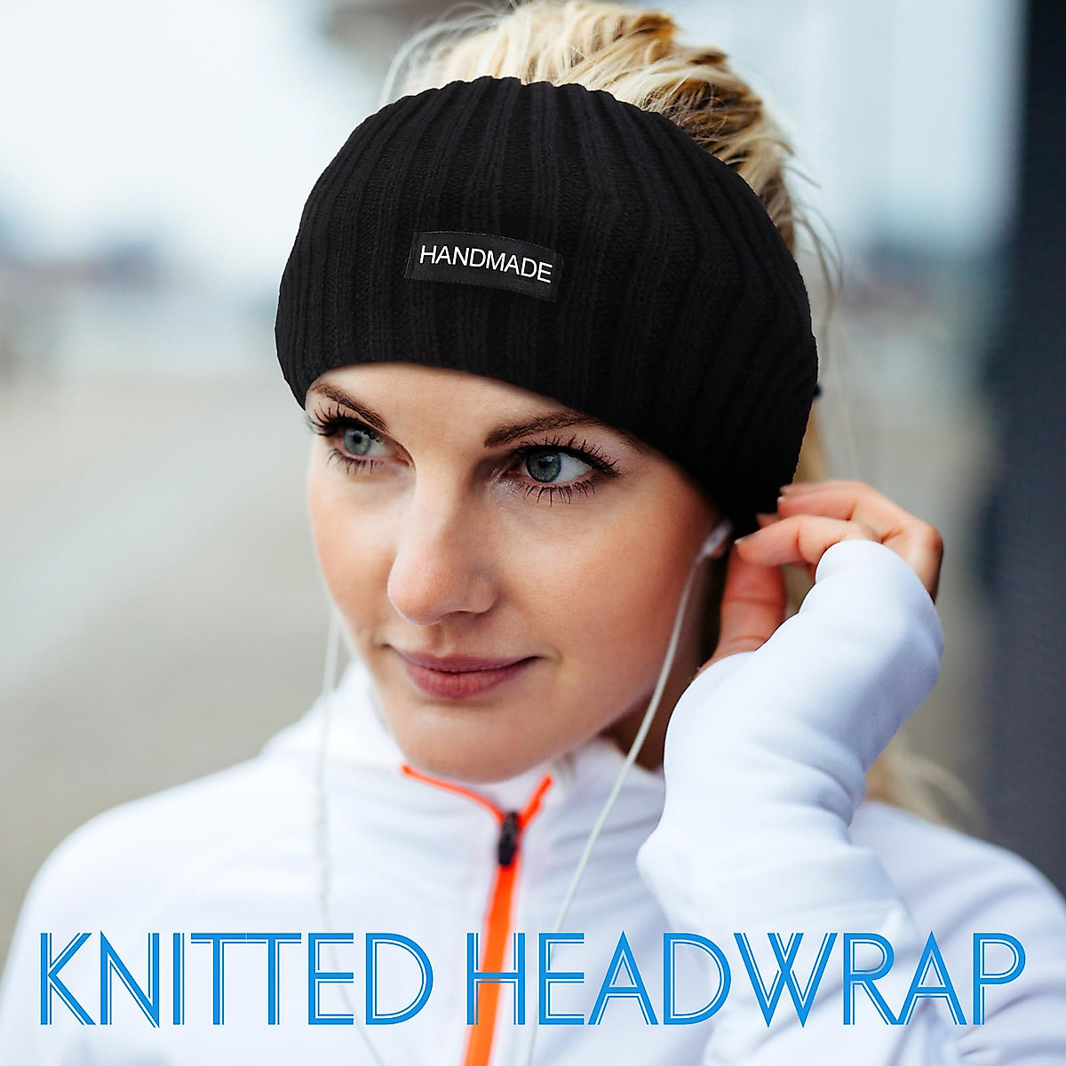 4 Pieces Knit Headbands Winter Ear Warmers Crochet Knit Headbands Elastic Turban Head Wraps Chic Hair Scrunchies Headbands for Women Girls