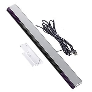 Xahpower USB Sensor Bar for Wii, Replacement Wired Infrared Ray Sensor Bar for Nintendo Wii and Wii U Console