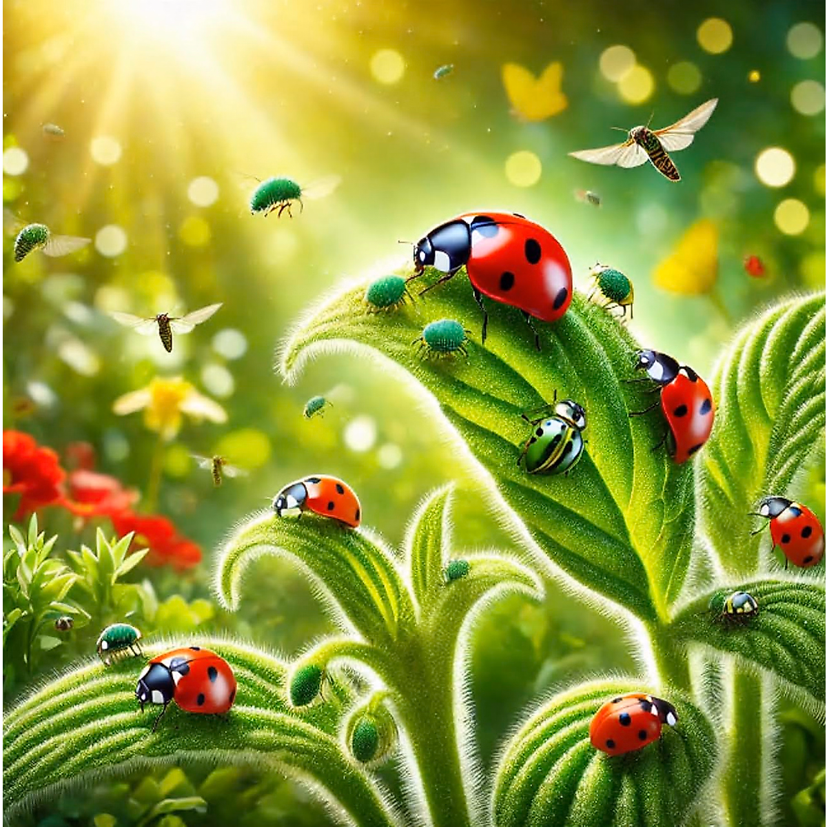 1500 Live Ladybugs - Hippodamia Convergens - Guaranteed Live Deliver - Plastic Container for Moth (1500)