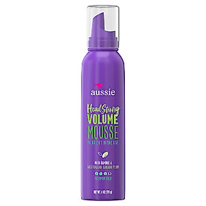 Aussie Headstrong Volume With Bamboo & Kakadu Plum Mousse, 6.0 Fl oz, 4.669 Fl oz