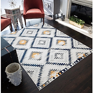 CosmoLiving by Cosmopolitan Area Rug, 6'x9'0", Kilim Gold