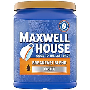 Maxwell House Breakfast Blend Light Roast Ground Coffee (38.8 oz Canister)