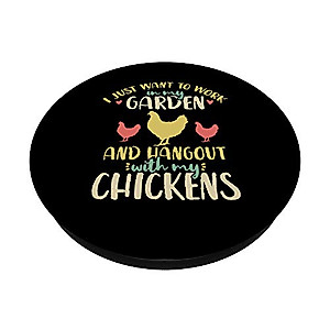 Chickens Garden Gardening Chicken Lover Hen PopSockets Swappable PopGrip
