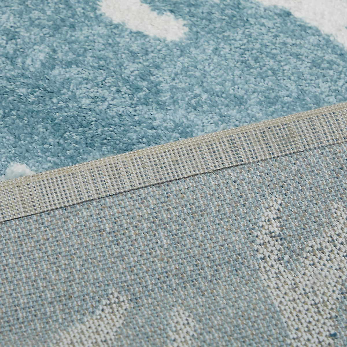 Balta Rugs Caistor Coastal Coral Print Area Rug, Light Blue, 7' 10" x 10'