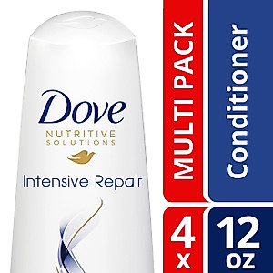 Dove Nutritive Solutions for Dry Hair, Intensive Repair, Deep Conditioner, 12 Fl Oz (Pack of 4)