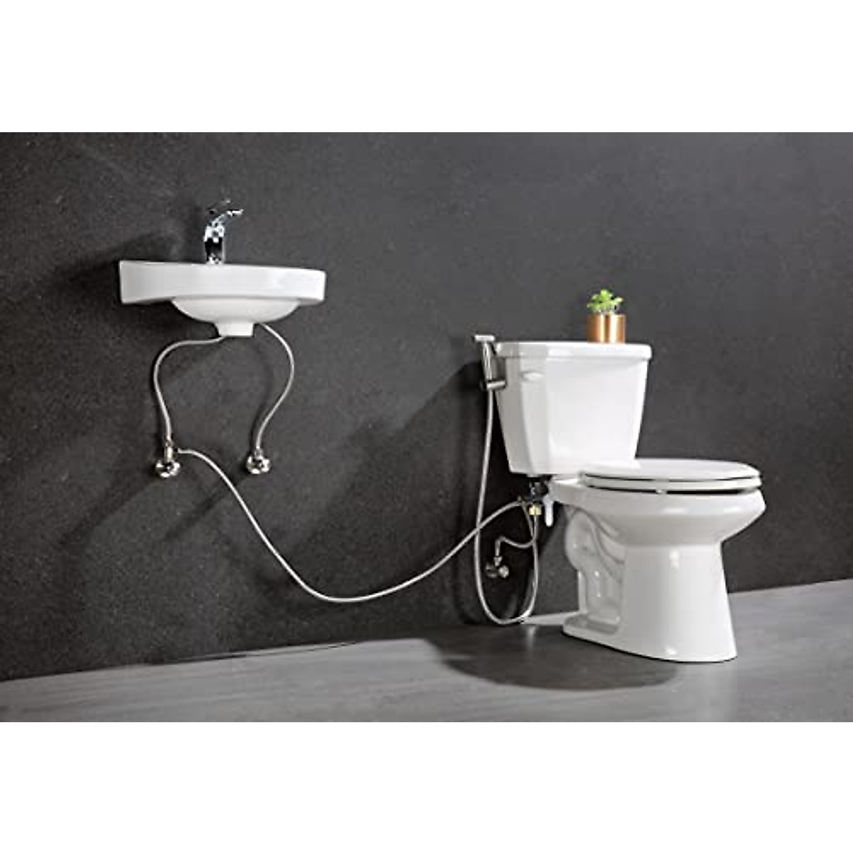 Bidet Sprayer for Toilet, Hot and Cold-water Handheld Sprayer kit. Heated Bidet Sprayer, Warm Water mixer valve, T valve, Hot Cold Mixer Valve, Toilet sprayer, diaper sprayer, Bidet hot and cold