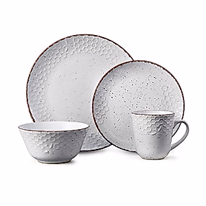 Pfaltzgraff Bumble Bee 16-Piece Dinnerware Set, White