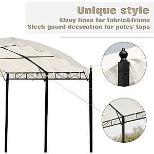 JHSDFOUIH Outdoor Patio 13ft.Wx8.4ft.H Steel Carport Shelter Garage Tent Garden Storage