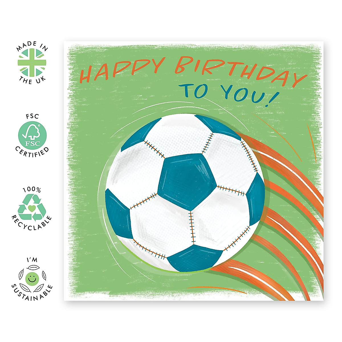 CENTRAL 23 Football Birthday Cards For Son Daughter - Son Birthday Cards - Happy Birthday Cards - Sports Soccer - Nephew Birthday Card - Gifts For Grandson - Comes With Fun Stickers