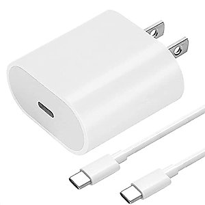 20W USB C Fast Charger with 10ft USB C to C Charging Cord for 2022/2021/2020/2018 iPad Pro 12.9 Gen 6/5/4/3, iPad Pro 11 Gen 4/3/2/1, iPad Air 5th/4th Generation, iPad 10th Generation, iPad Mini 6th