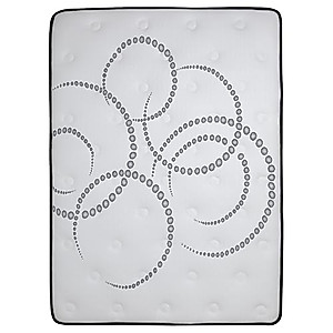 Flash Furniture Capri Comfortable Sleep Queen 12 Inch CertiPUR-US Certified Foam Pocket Spring Mattress & 3 inch Gel Memory Foam Topper Bundle